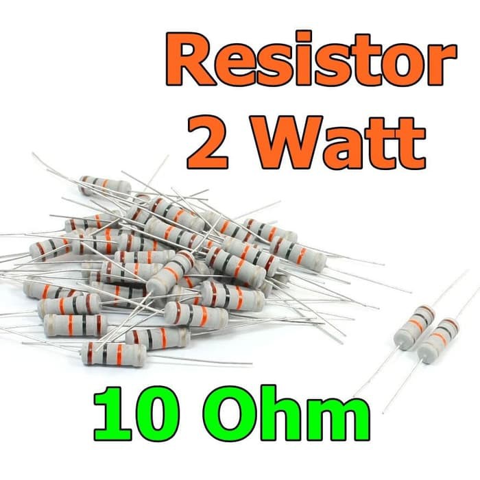Jual Resistor Karbon 2 Watt 10 Ohm 10R 5% | Shopee Indonesia
