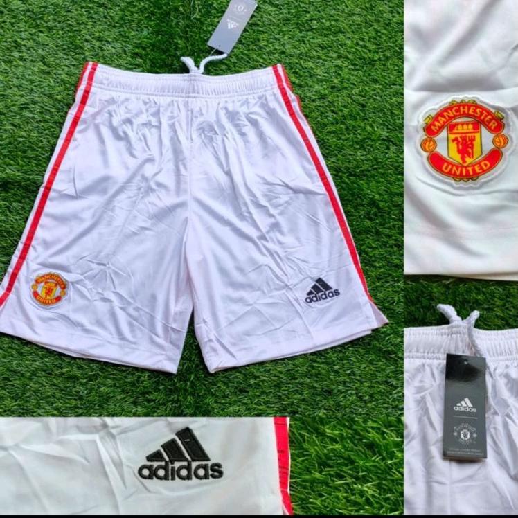 Jual ACDI Celana Bola Short TERBARU MU Manchester United home Putih ...