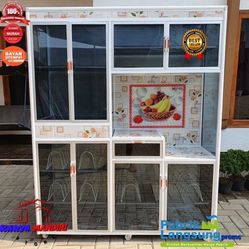 Jual Rak Piring / Rak Dapur / Rak sayur 4 pintu Box Magicom | Shopee ...