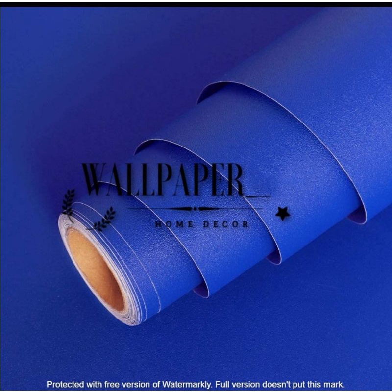 Jual Wallpaper Sticker dinding Biru Dongker / Wallpaper Dinding Polos ...