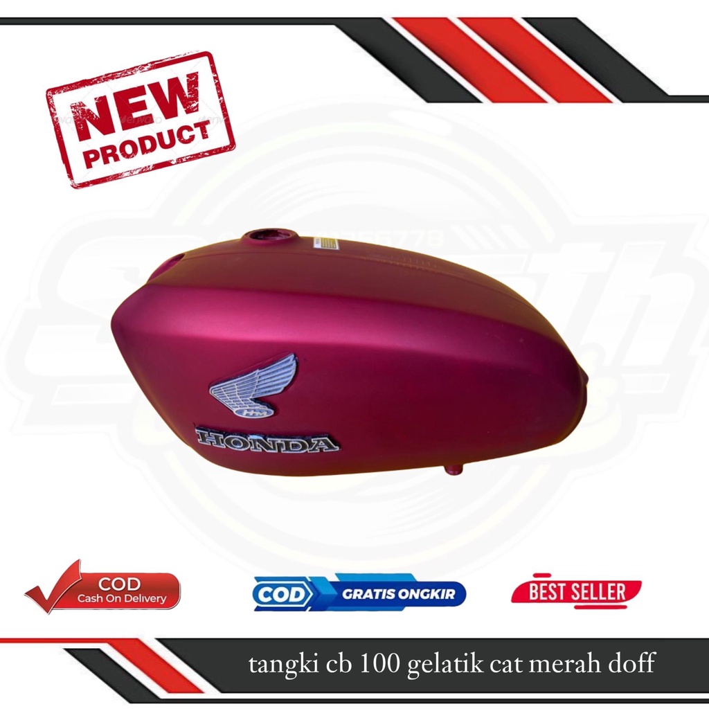 Jual Tangki tengki cb 100 gelatik cat merah doff | Shopee Indonesia