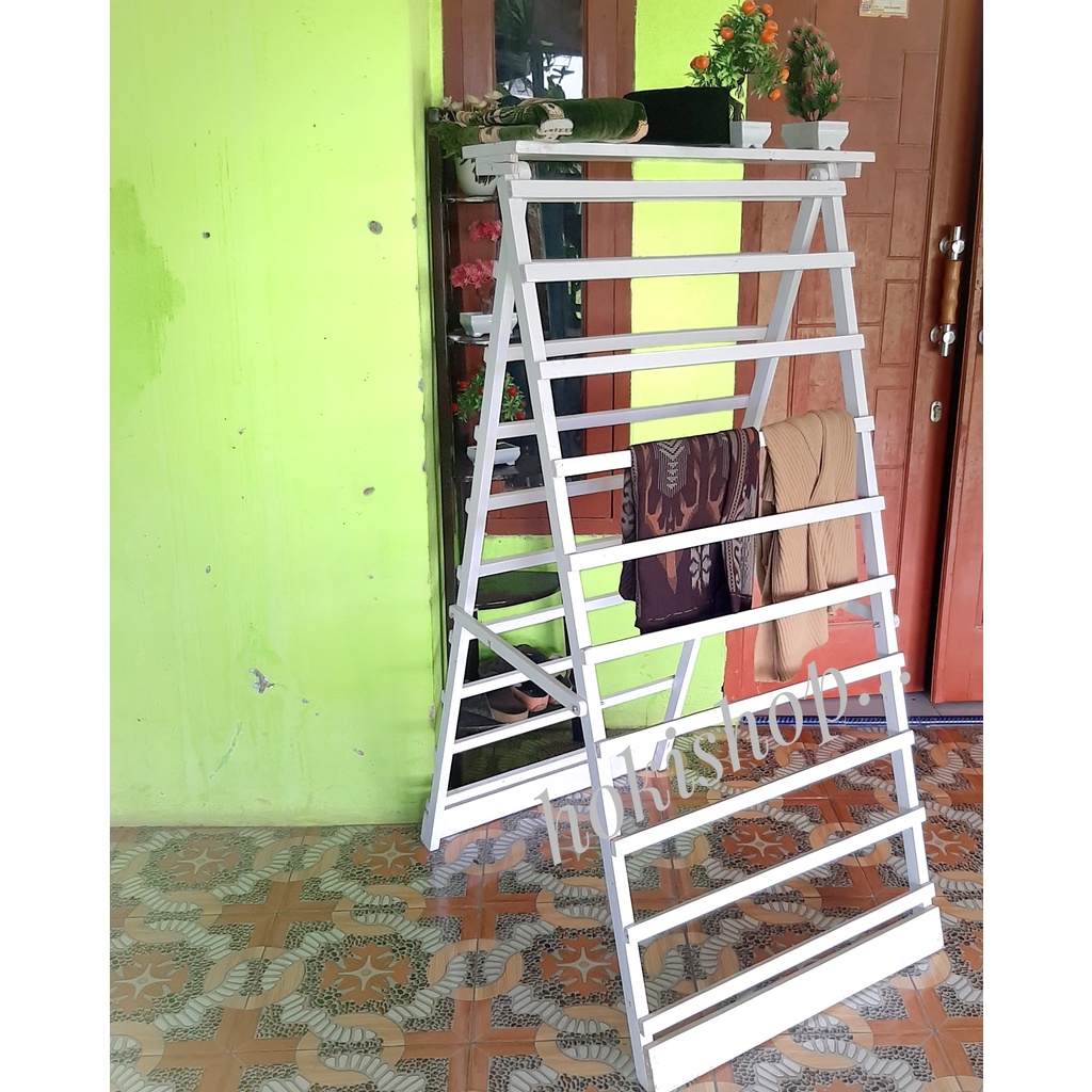 Jual RAK HIJAB KERUDUNGMODEL LIPAT BAHAN KAYU ATAU RAK GANTUNGAN ...