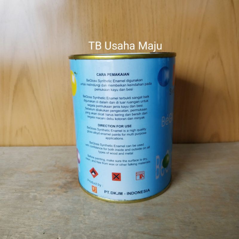 Jual Cat Minyak untuk Kayu / Besi Be Gloss White White Doff Black Black ...