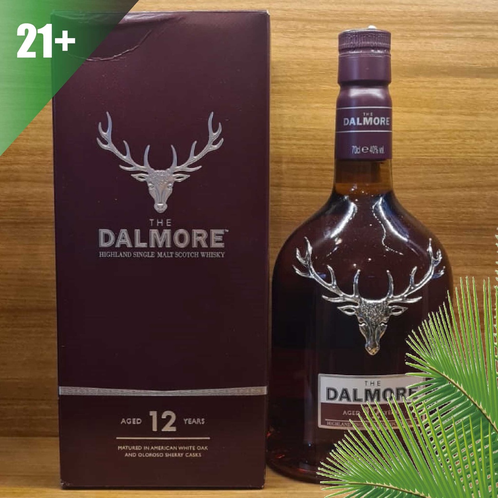 Jual The Dalmore 12 Years Old Highland Single Malt Scotch Whisky 700ml | Shopee Indonesia