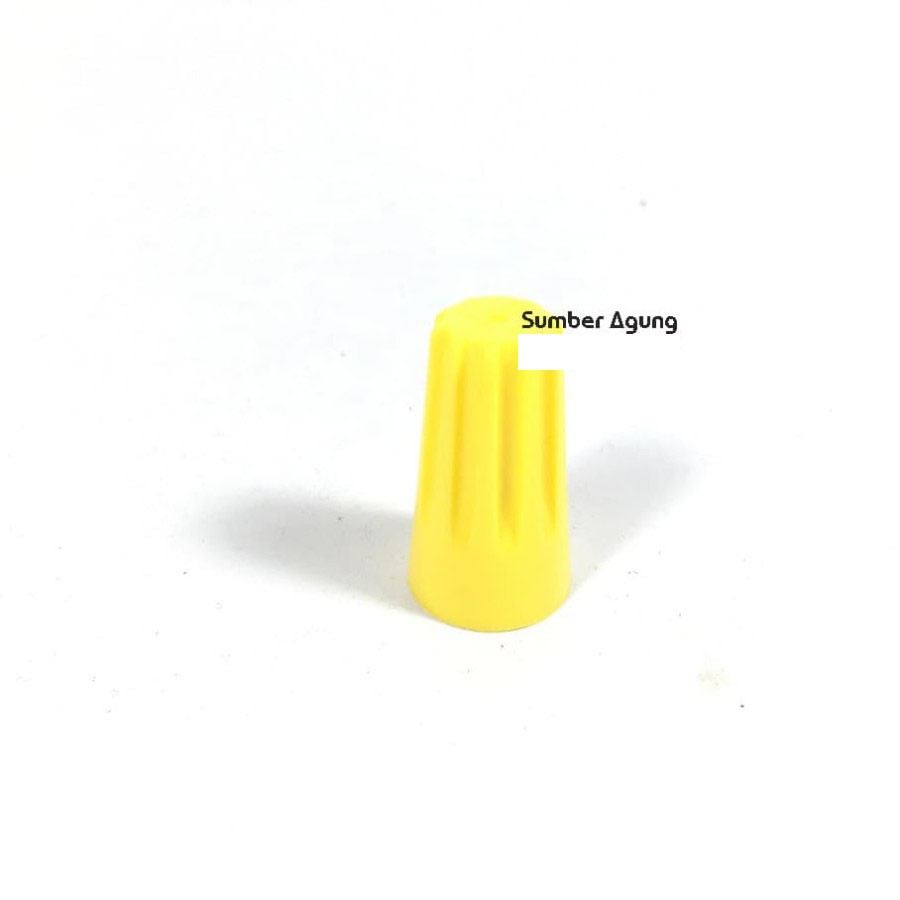 Jual Dop Sambungan Kabel Lasdop Tutup Kabel Screw On Wire 4mm Yellow ...