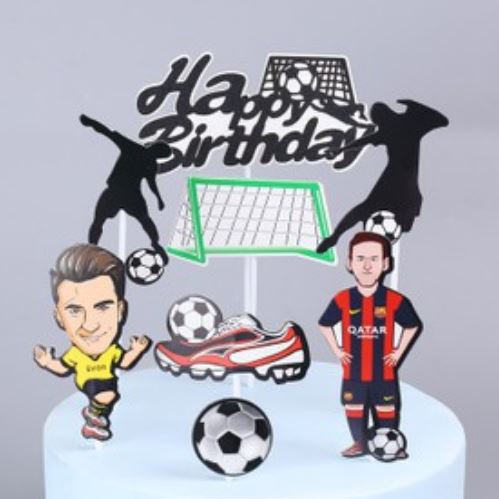 Jual Topper hiasan bola soccer sepakbola basket football ball cake kue ...