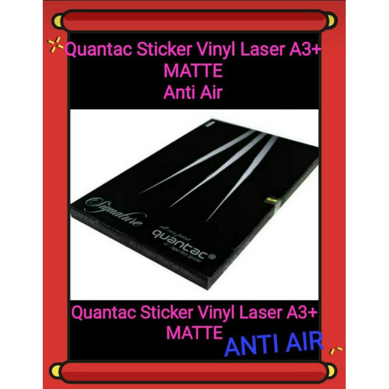Jual Quantac Sticker Vinyl Laser A3+. MATTE (ANTI AIR) | Shopee Indonesia