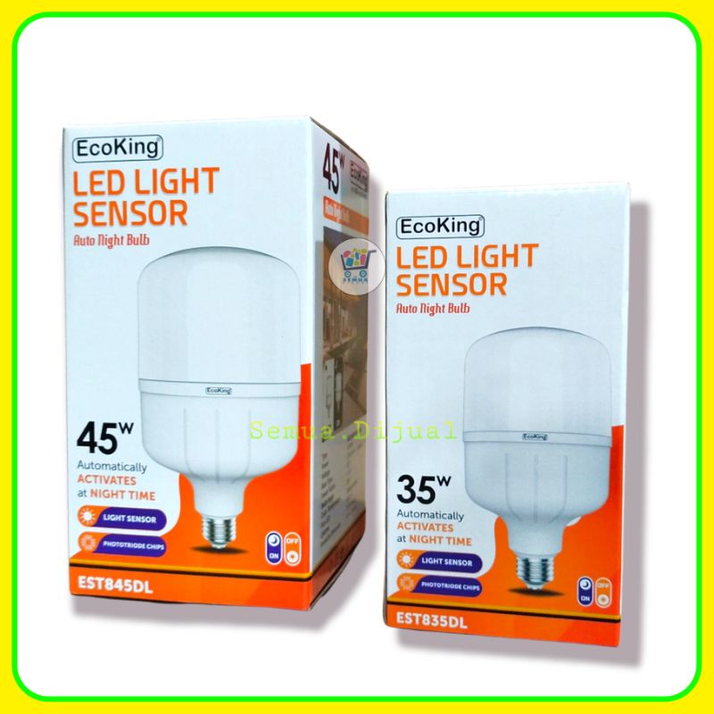 Jual Lampu LED Sensor Cahaya 35w - 45w Ecoking | Shopee Indonesia