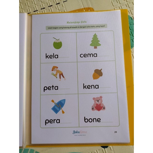 Jual Worksheet Belajar Membaca/ Worksheet PAUD TK/ Printable Lembar ...