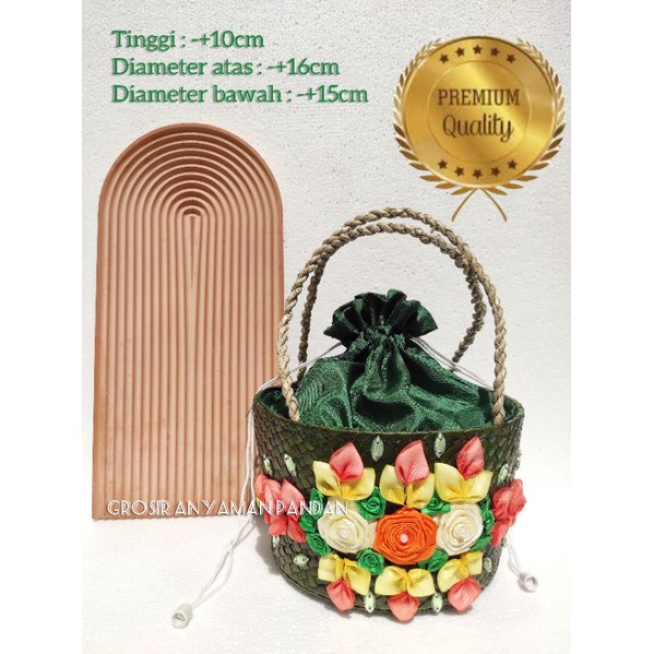 Jual Tas PARCEL EMBER 1 TOPLES BUNGA FULL tas anyaman tas hampers natal ...