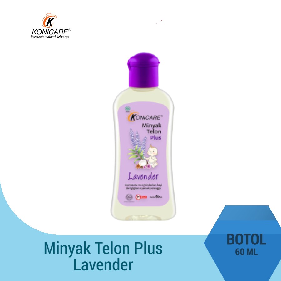 Jual Konicare Minyak Telon Plus Anti Nyamuk Tutup Ungu Lavender 60ML ...