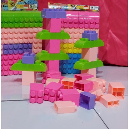 Jual Mainan Block Besar Mainan Edukasi Balok Susun Tumpuk Isi 36 Pcs ...