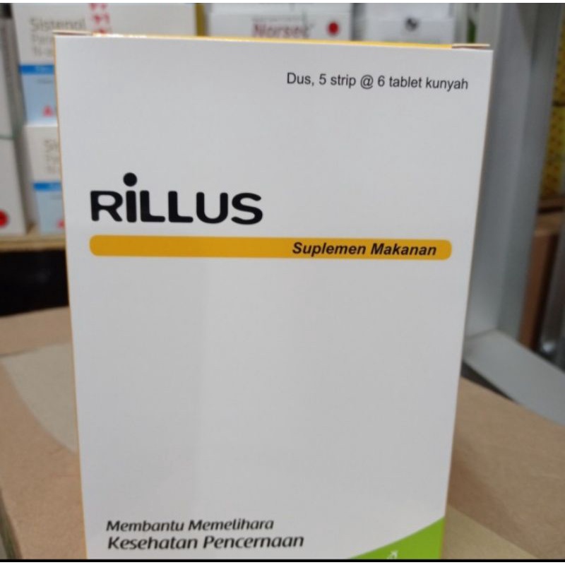 Jual Rillus 30 Tablet - Suplemen Probiotik untuk Pencernaan | Shopee ...