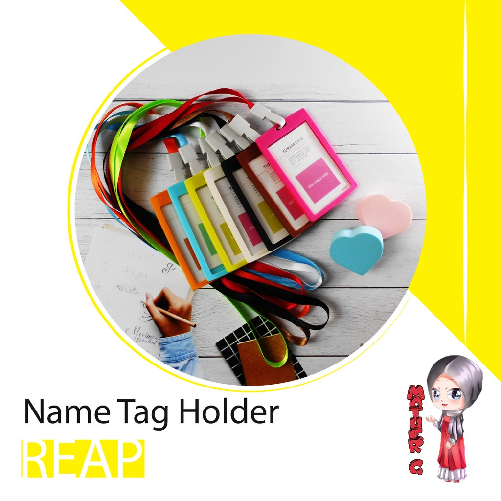 Jual Name Tag Holder REAP | Id Card Holder | Name Tag | Gantungan Id ...
