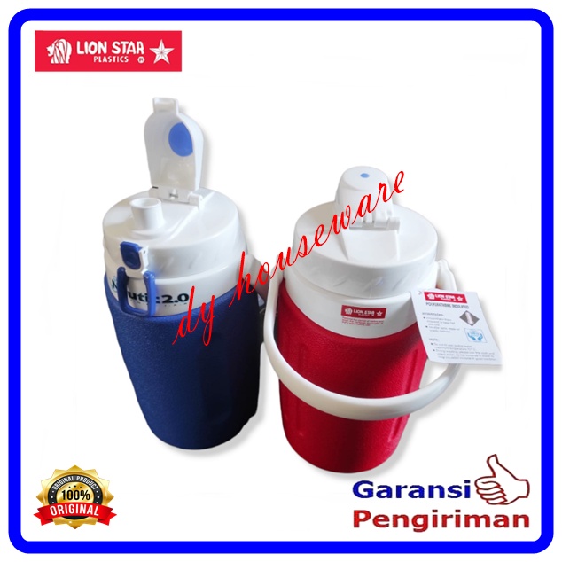 Jual Eskan Teko Air Minum Termos Air Panas Dingin Drink Jar 2 Liter Lion Star Nautic | Shopee ...