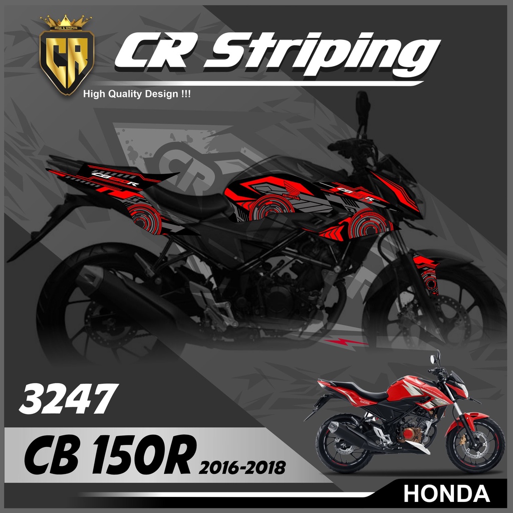 Jual Sticker Striping CB 150R Streetfire Variasi NEW Semi full ...