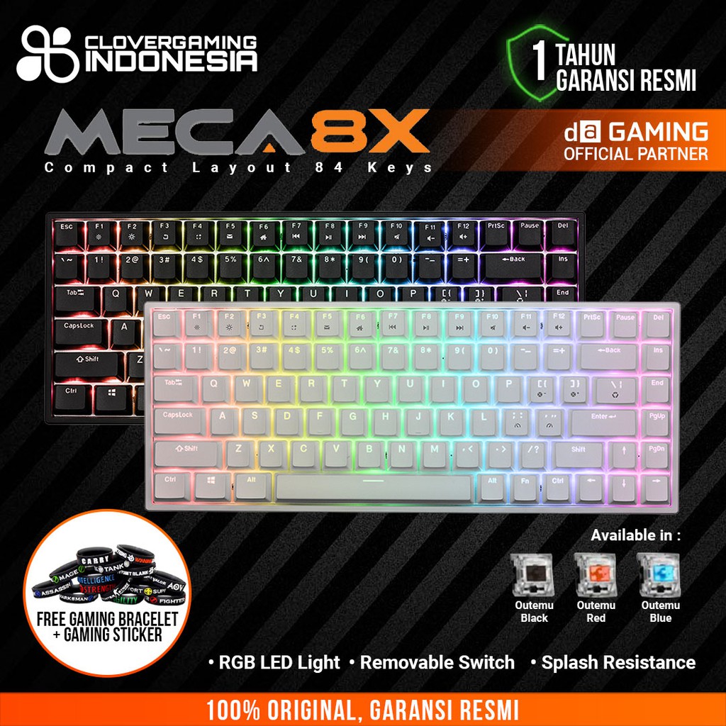 Jual Digital Alliance Meca 8X RGB - 8-X 8 X Mechanical Gaming Keyboard ...