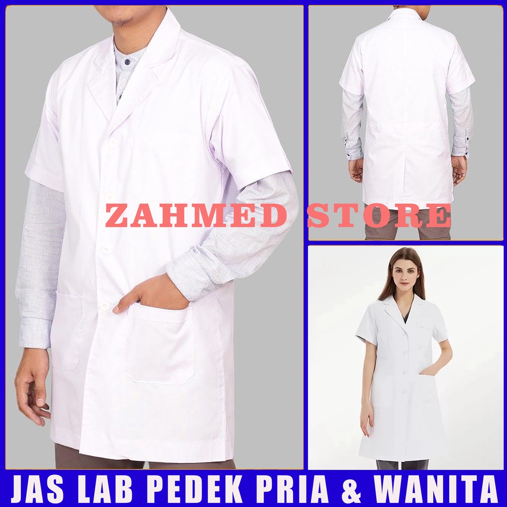 Jual Jas LAB / Jas Laboratorium / Jas Praktek Lengan Pendek | Shopee ...