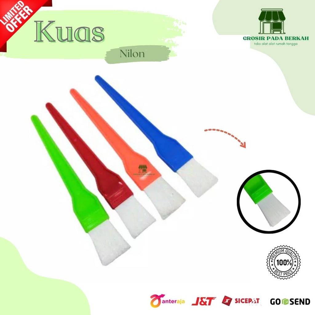 Jual GPB - 1/2 Inch Kuas Kue Kering Plastik Kuas Roti Poles Mentega ...