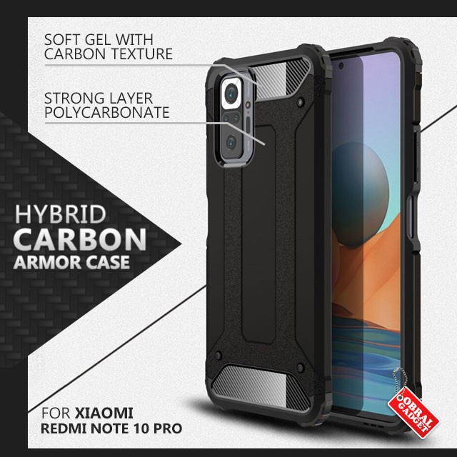 Jual Armor Case Xiaomi Redmi Note 10 Pro Soft & Hard Hardcase Casing ...