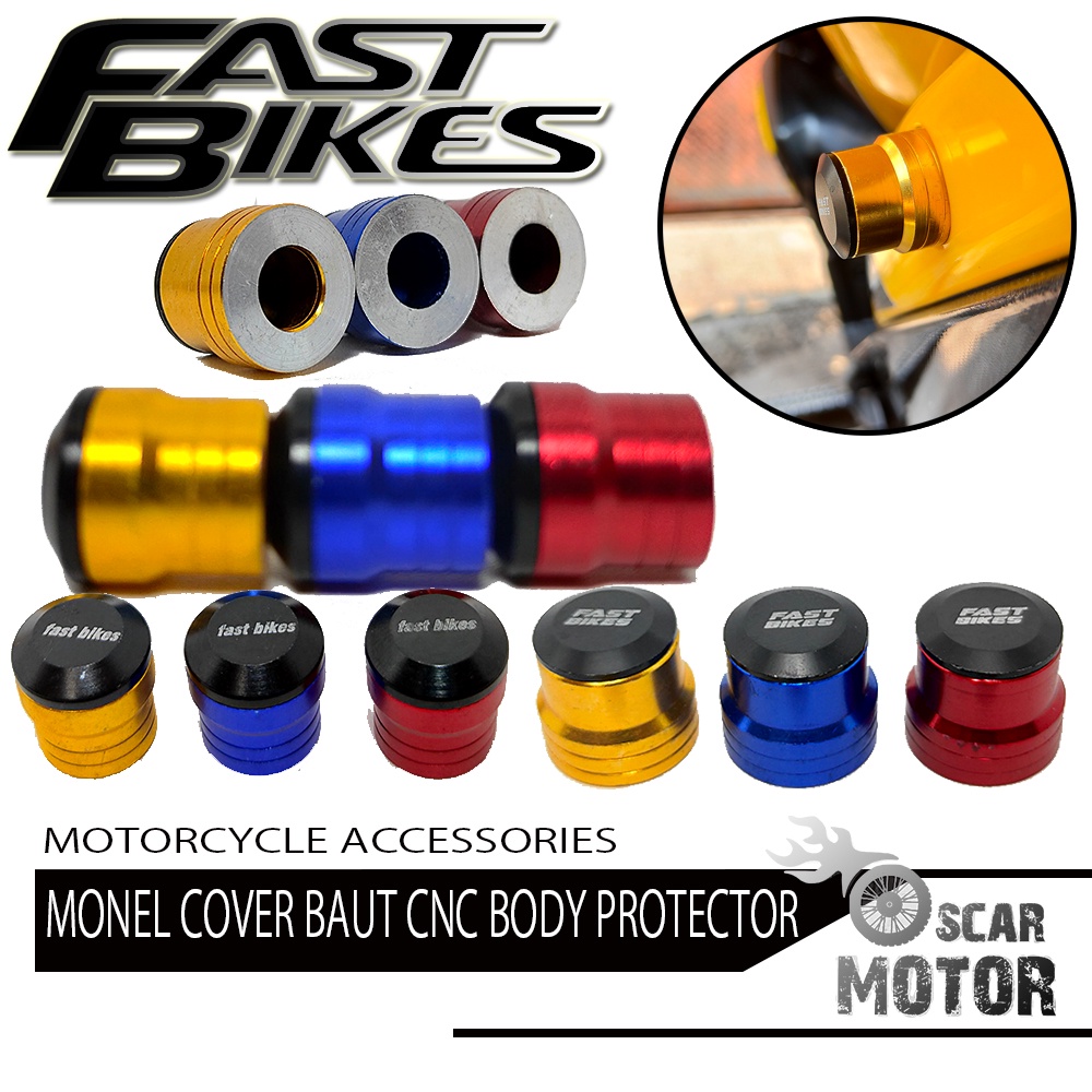 Jual MONEL FAST BIKES TUTUP BAUT FULL CNC NEW COVER BODY MOTOR ANTI ...