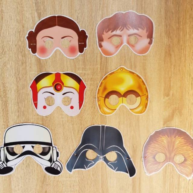 Jual Star Wars Mask Topeng Pesta 1 set Birthday Party | Shopee Indonesia