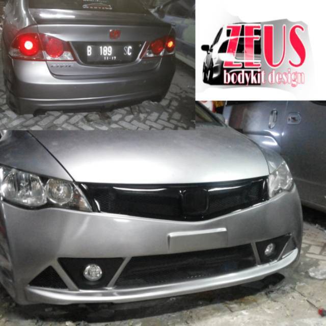 Jual MURAH HARGANYA BODYKIT honda CIVIC FD MUGEN RR BODIKIT BODY KIT bahan duraflex, kondisi ...