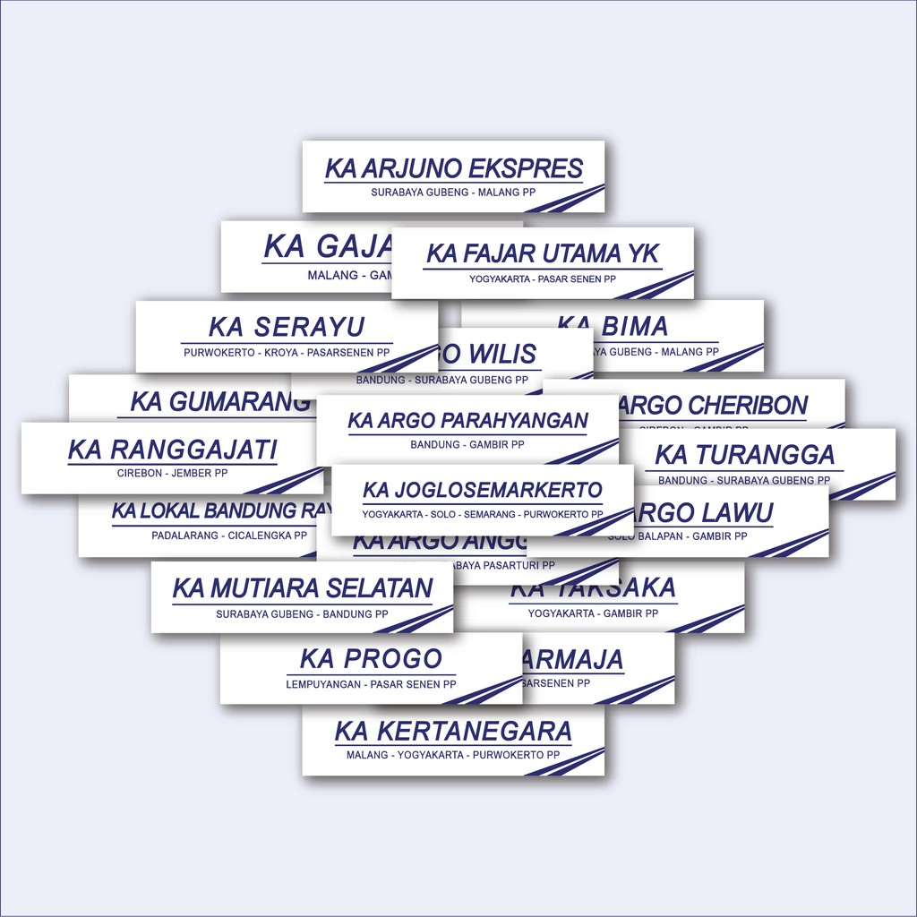 Jual STICKER/STIKER CUTTING PACK AESTHETIC RAILFANS SERIES - PAPAN NAMA ...