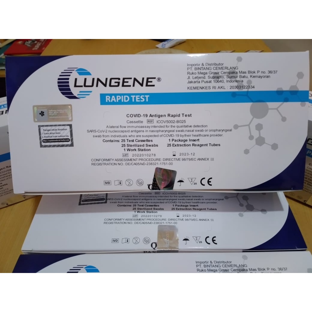Jual Alat Rapid Swab Test Antigen Clungene Lungene Biru AKL Ecer ...