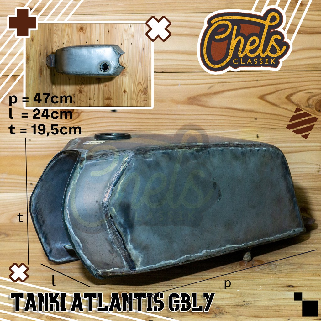 Jual TANGKI TENGKI GASTANK TRACKER CUSTOM CAFERACER KOTAK | Shopee ...