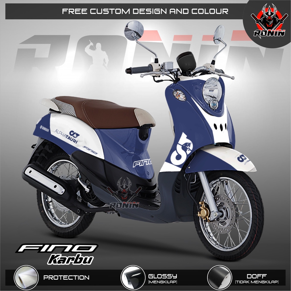 Jual Sticker Decal Full Body Fino Karbu Fino Lama Motif Alphatauri ...