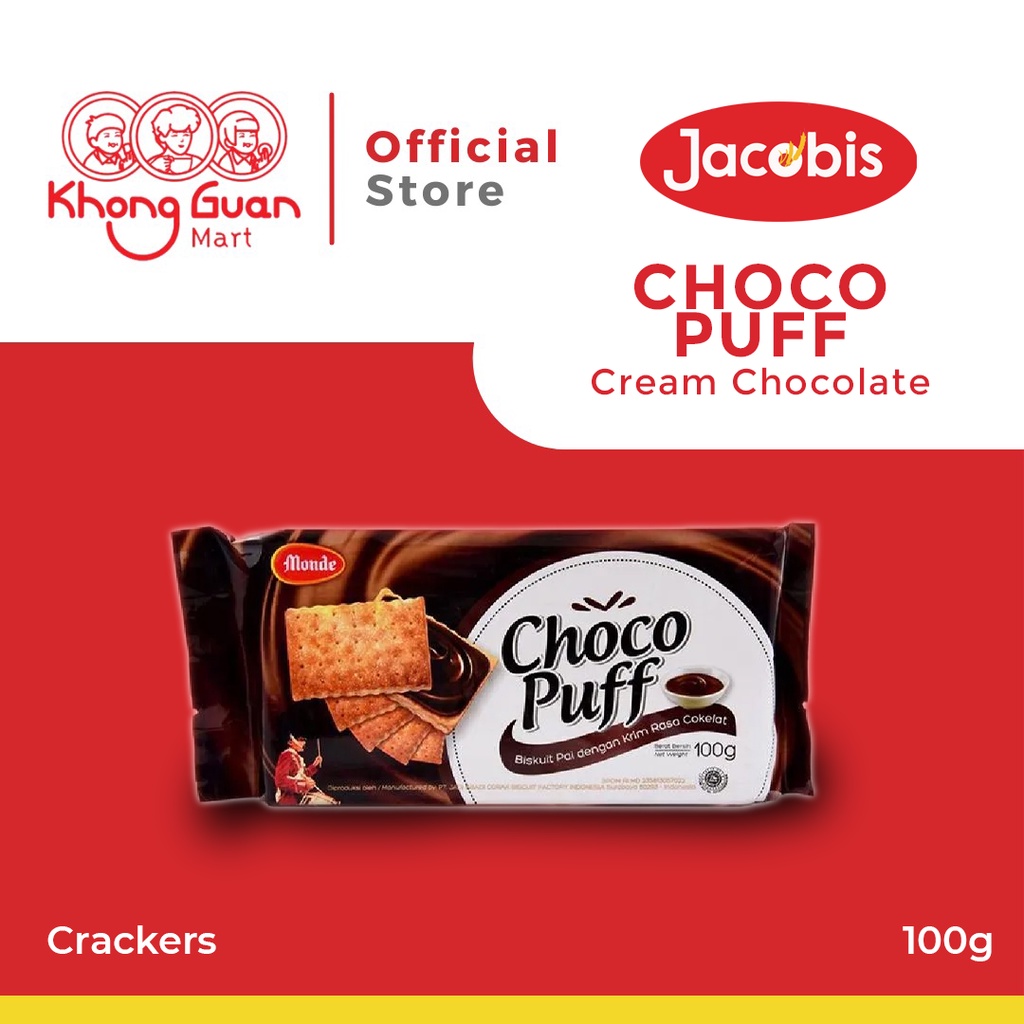Jual MONDE Chocolate Puff Pack 100 Gram | Shopee Indonesia