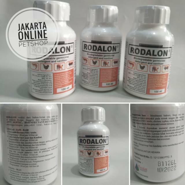 Jual [JOP] Rodalon 100ml topical antiseptic, disinfectant-detergen ...