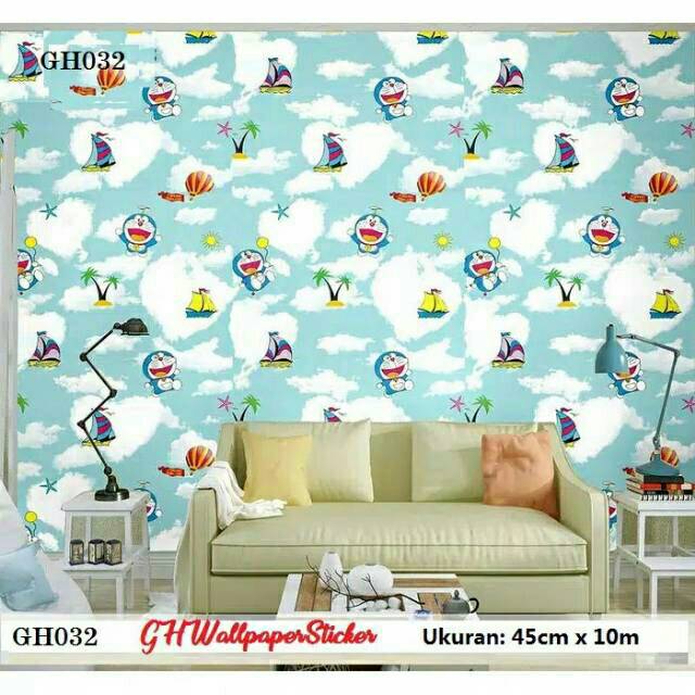 Jual STIKER WALLPAPER 10m x 45cm EMON AWAN | Shopee Indonesia