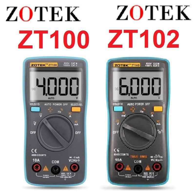 Jual Digital Zotek ZT100 ZT102 Multitester Original Multitester 4000 ...