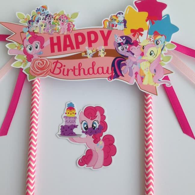 Jual MLP My Little Pony Cake Topper hiasan dekorasi kue ultah | Shopee ...