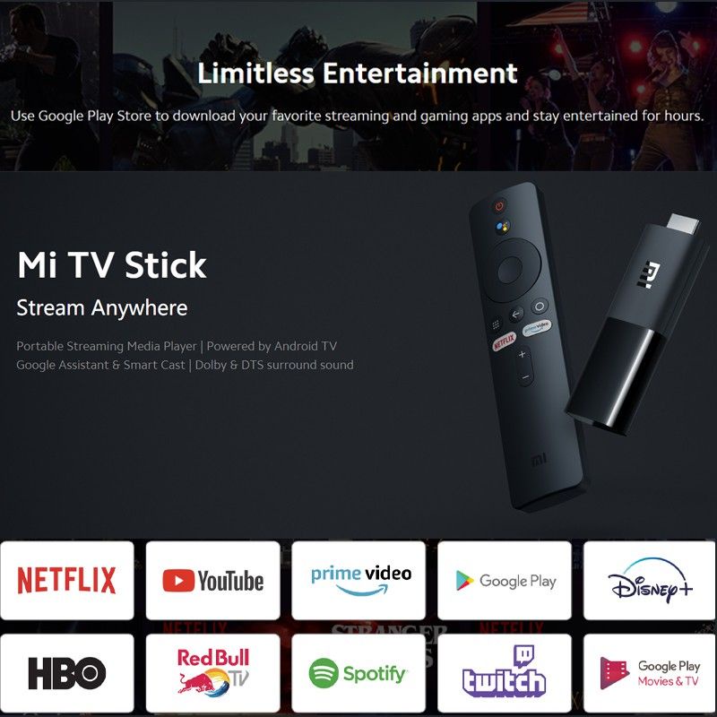 Jual XIAOMI MI TV STICK MI-STICK INTERNET UNLIMITED SMART ANDROID ...