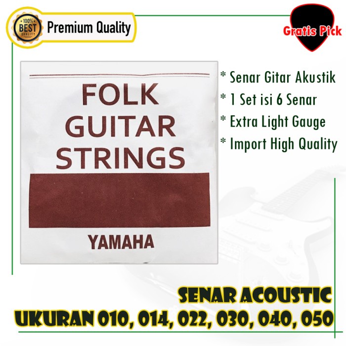 Jual Senar Gitar Akustik Yamaha Folk | Shopee Indonesia