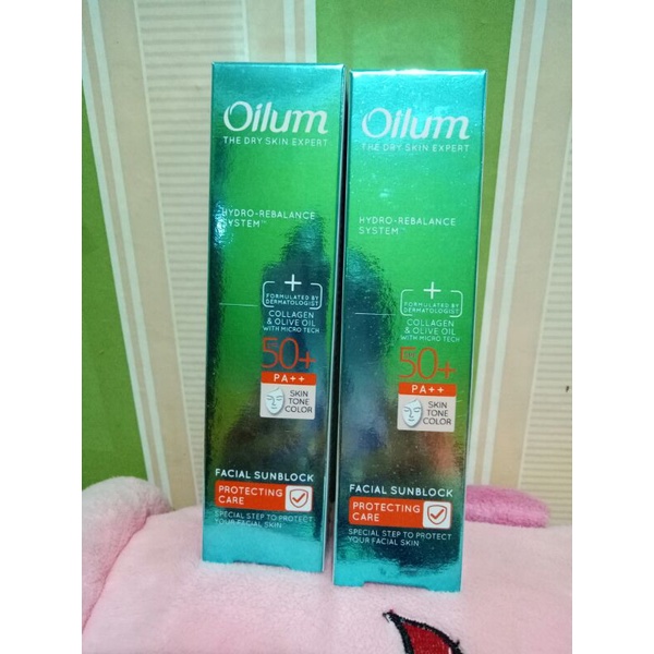 Jual Oilum Facial Sunblock Protecting Care SPF 50+ 35 ml | Shopee Indonesia