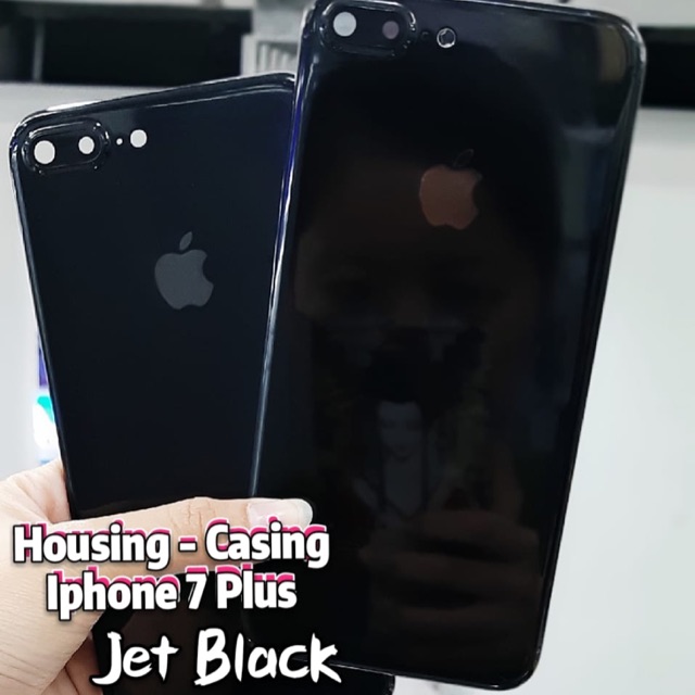 Jual Casing ip 7 Plus JET BLACK | Shopee Indonesia