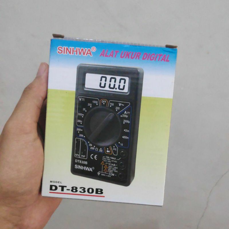 Jual avometer digital DT-830B Multimeter DT830B digital Multi meter DT ...