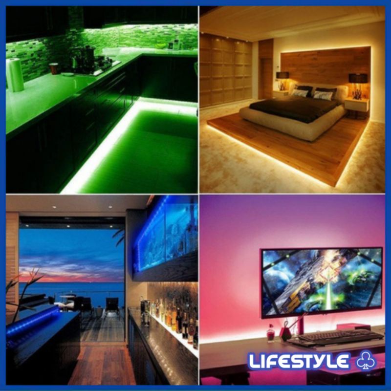 Jual Lampu aesthetic led strip kamar dinding tempel plafon taman ruang ...