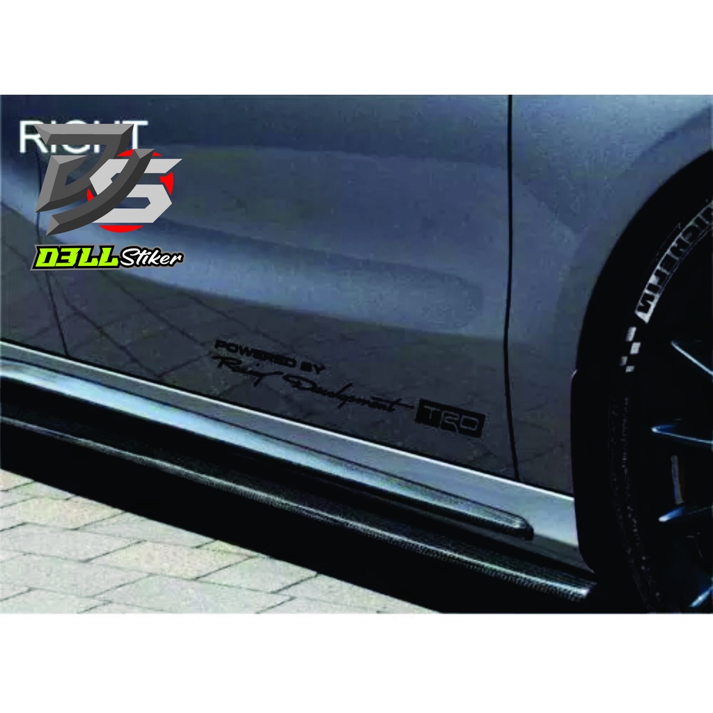 Jual Stiker Mobil trd racing development poered by toyota sticker mobil ...