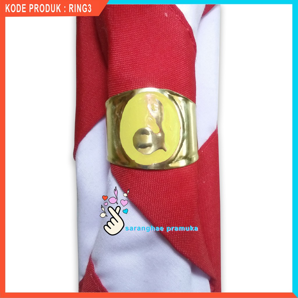 Jual Ring Hasduk Kolongan Hasduk Cincin Kacu Pramuka Penegak Logam ...