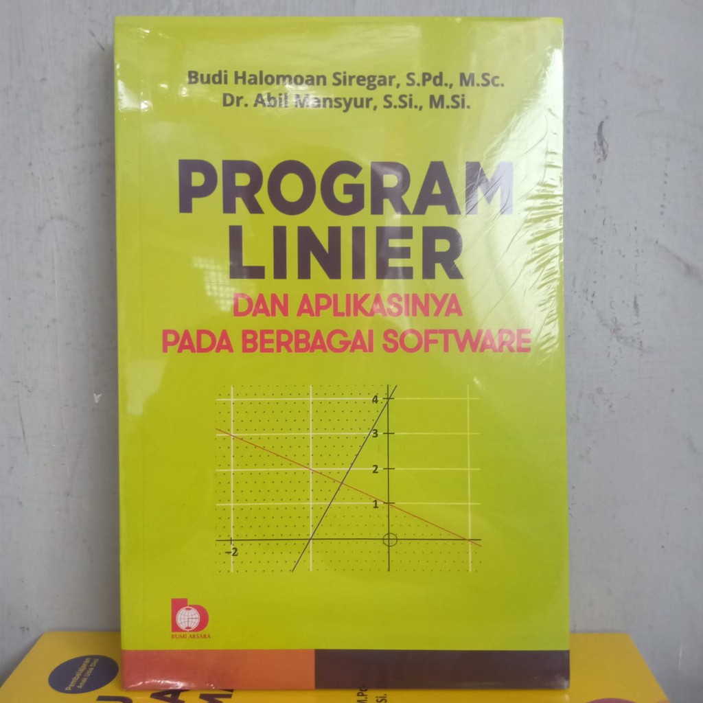 Jual Program Linier dan Aplikasinya Pada Berbagai Software - Budi ...