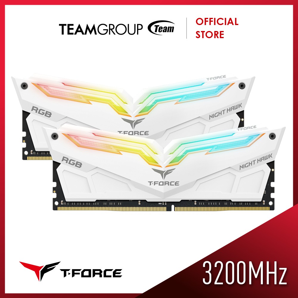 Jual TEAMGROUP T-Force Night Hawk RGB Memory DDR4 2x8GB 3200Mhz ( 25600 ...
