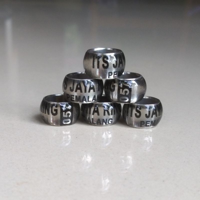 Jual Ring Merpati Custom Nama Baja Donat | Ring Merpati Request Nama ...