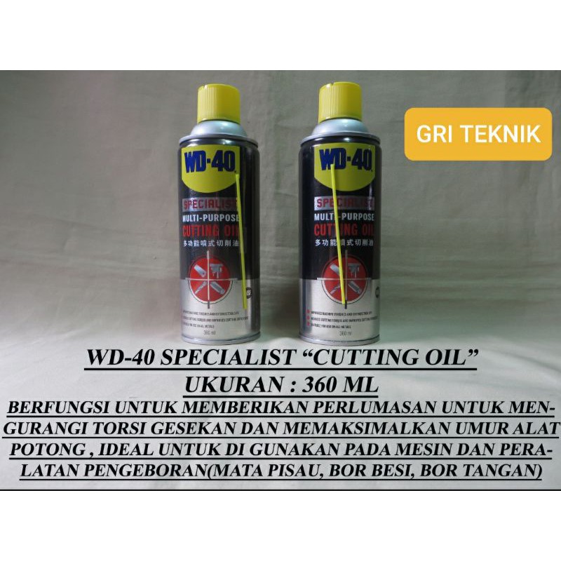 Jual WD-40 SPECIALIST CUTTING OIL 360 ML ( WD 40 MINYAK PEMOTONGAN ...