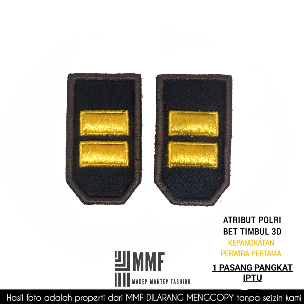 Jual Atribut Timbul Polri Pangkat POLRI 1 Pasang Pangkat PDL Polri ...