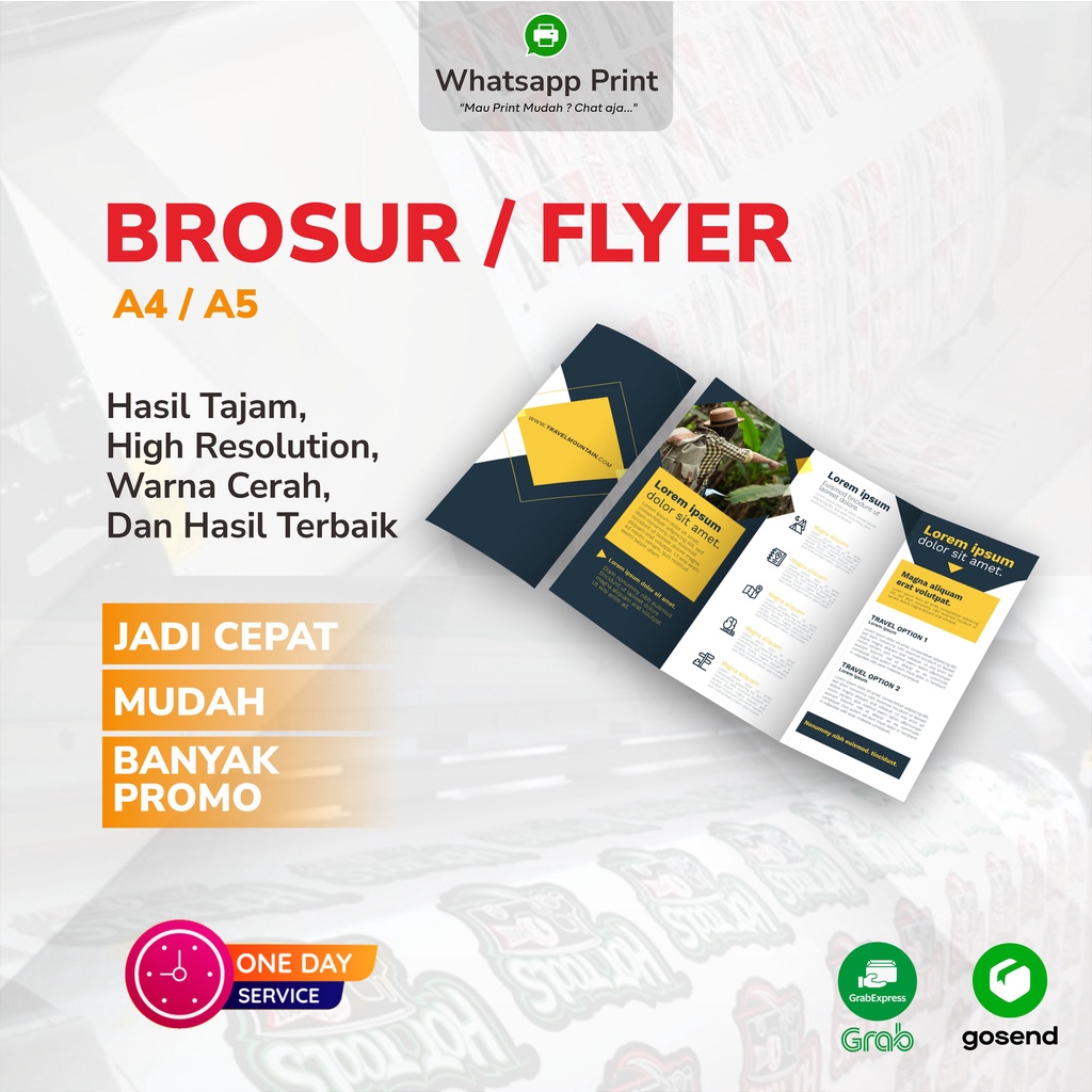 Jual Cetak Brosur Flyer Custom A4 A5 / Brosur Custom / Flyer Custom ...